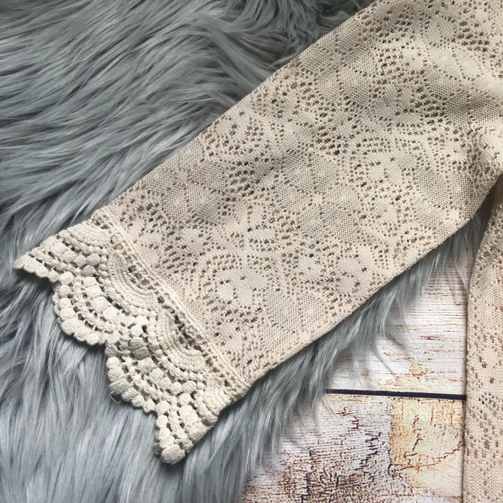 Papaya | Swim | Papaya Womans Cream Crochet Cover Up | Poshmark